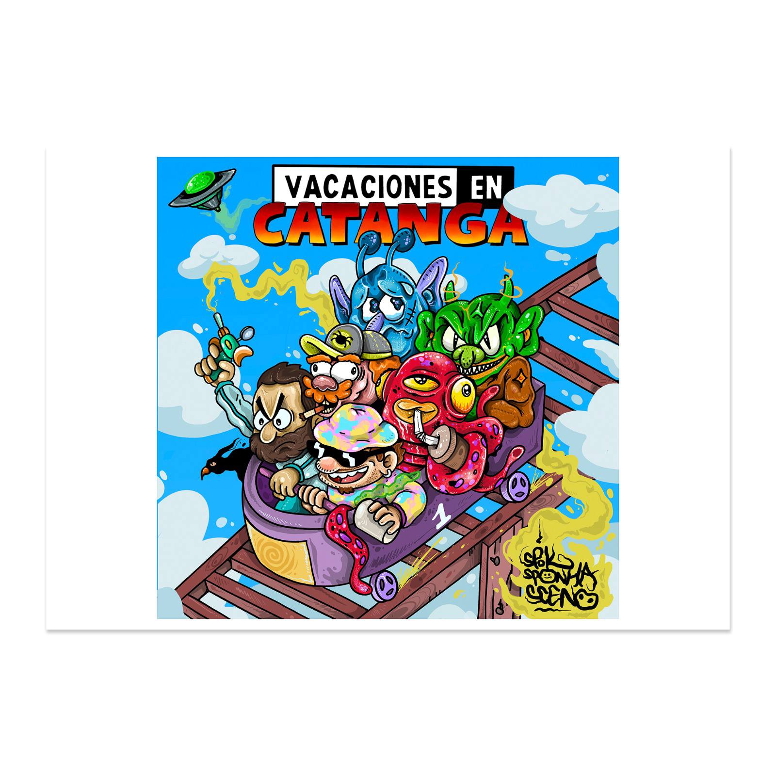 Lámina Vacaciones en Catanga [Versión Alternativa] – Spok Sponha